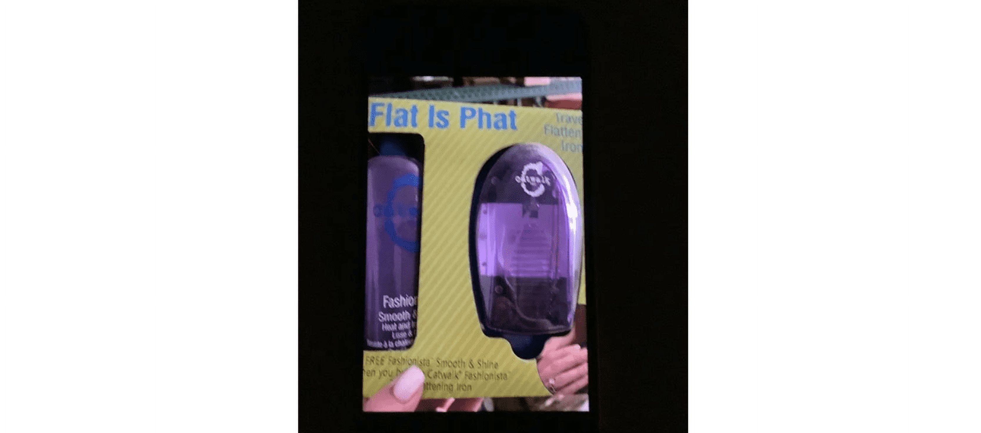 Flat is Phat Traveling iron plus heat protector BY catwalk - Walmart.com