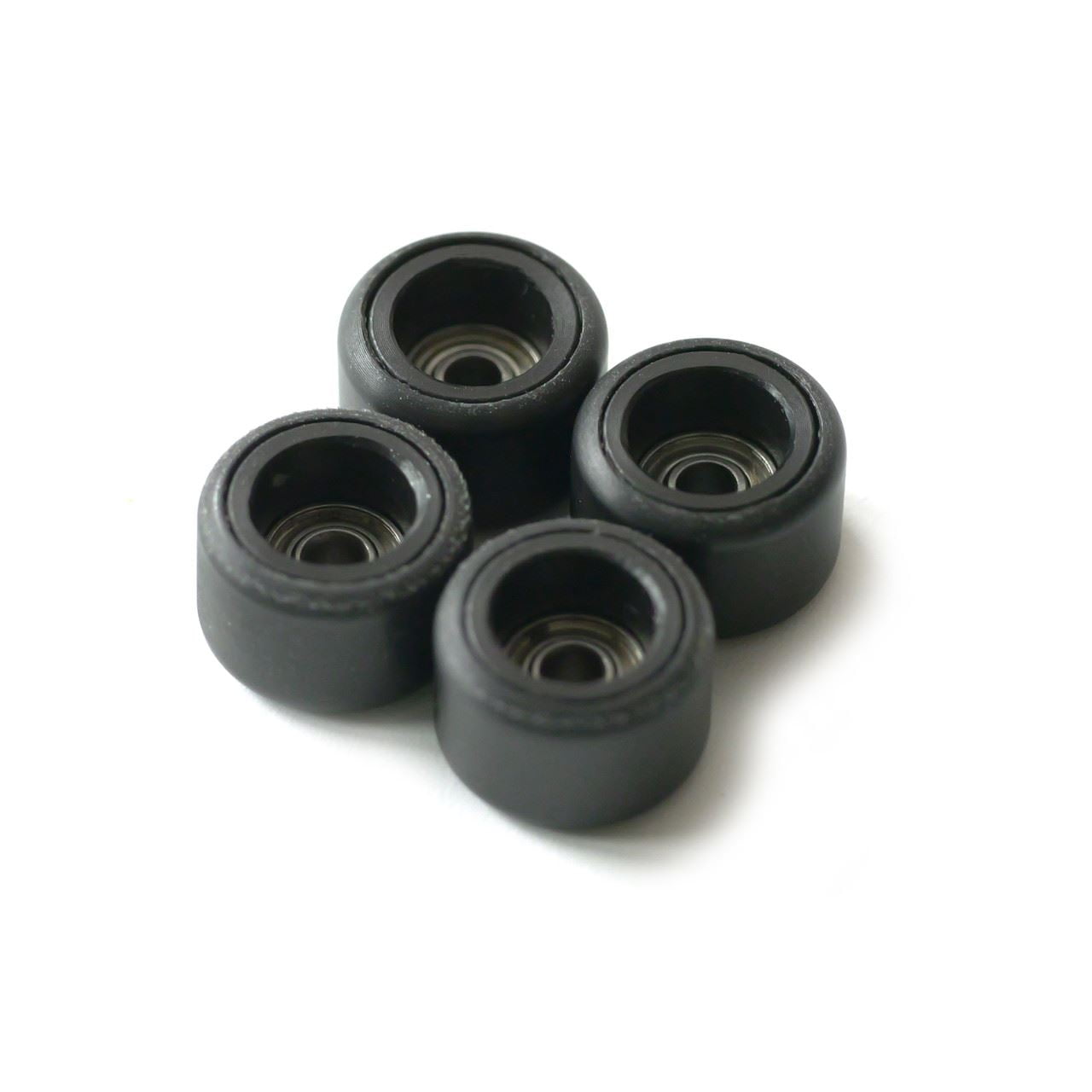 FlatFace Fingerboard Dual Durometer Bearing Wheels - Black & Black ...