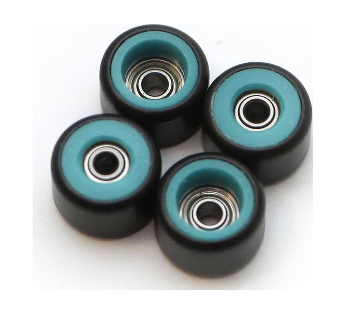 FlatFace Fingerboard Dual Durometer Bearing Wheels - Turquoise and ...