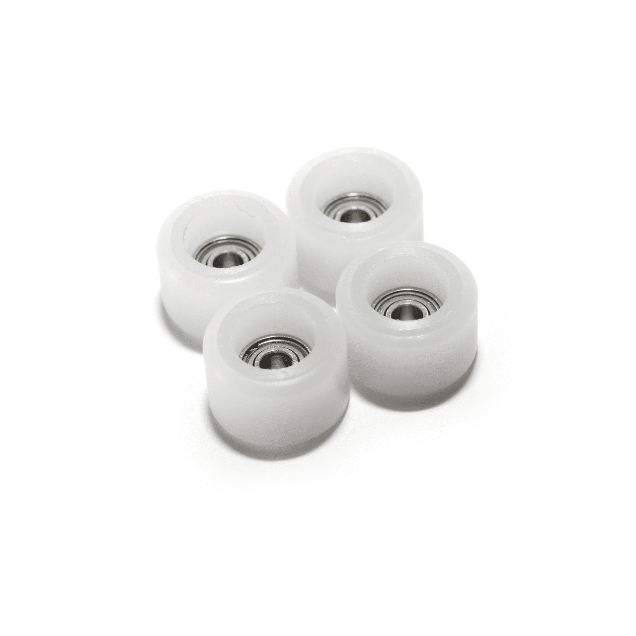 FlatFace Fingerboard Dual Durometer Bearing Wheels - White - Walmart.com