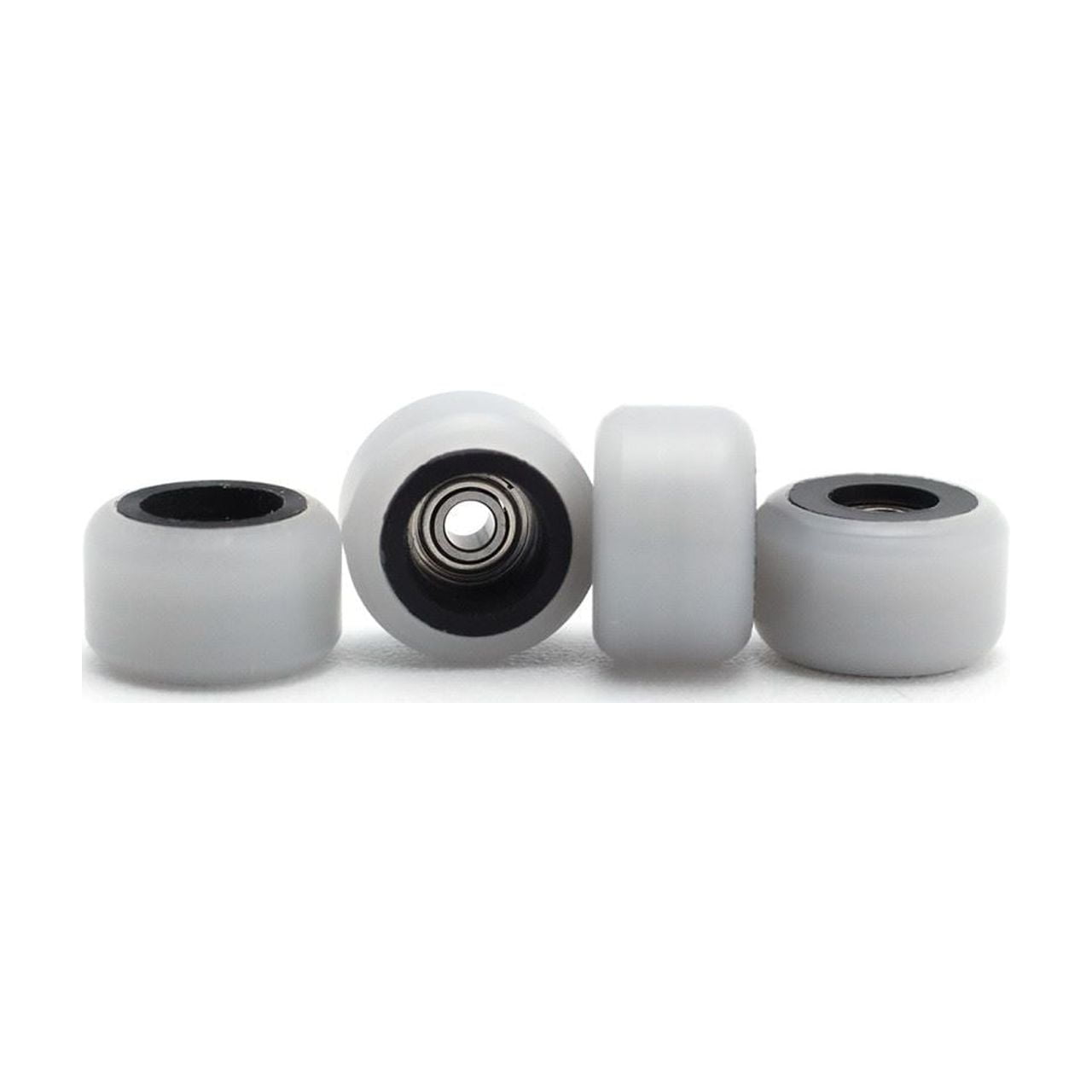 FlatFace Fingerboard Dual Durometer V2 Bearing Wheels - Black and White - Walmart.com