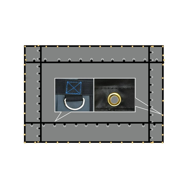 Flatbed Trailer Smoke Tarp 12' x 16' - Walmart.com