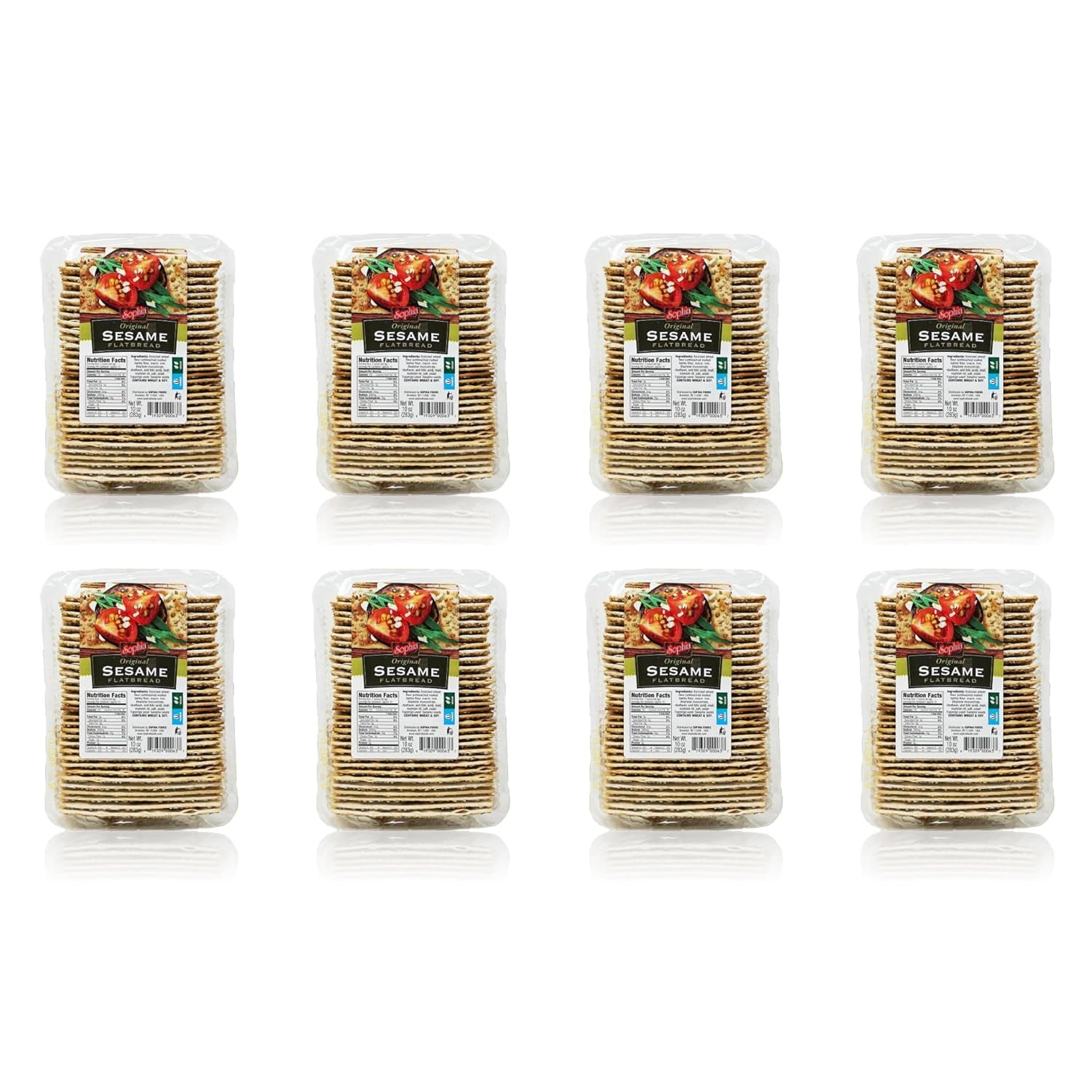 Flatbread Crackers - Original Sesame 10oz (8-pack) - Walmart.com