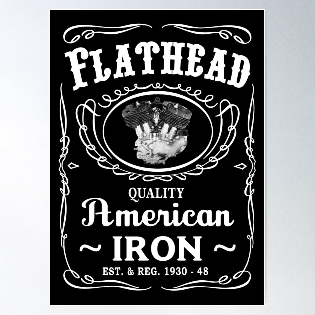 Flathead 2 (Jd) Poster Wall Art, Modern Wall Decor For Living Room ...