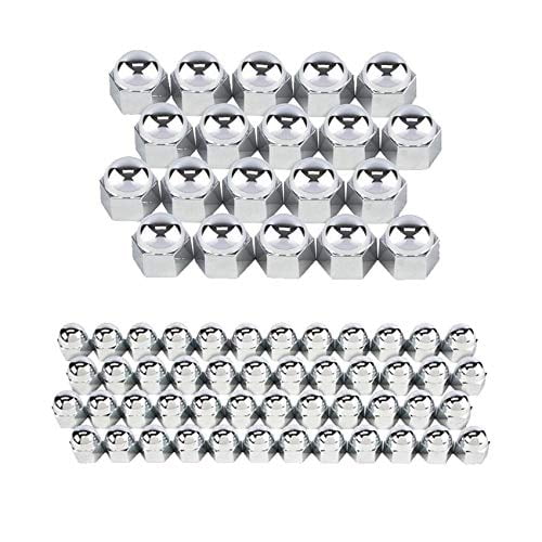 Flathead Ford V8 Cylinder/Intake Manifold Chrome Acorn Nut Cover Kit ...