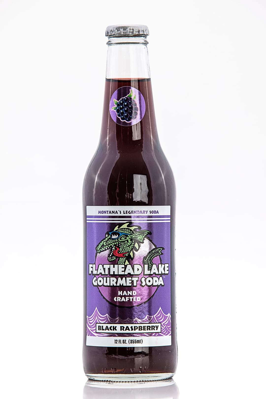 Flathead Lake Gourmet Soda (Black Raspberry) - 12 Pack - 12oz Bottle ...