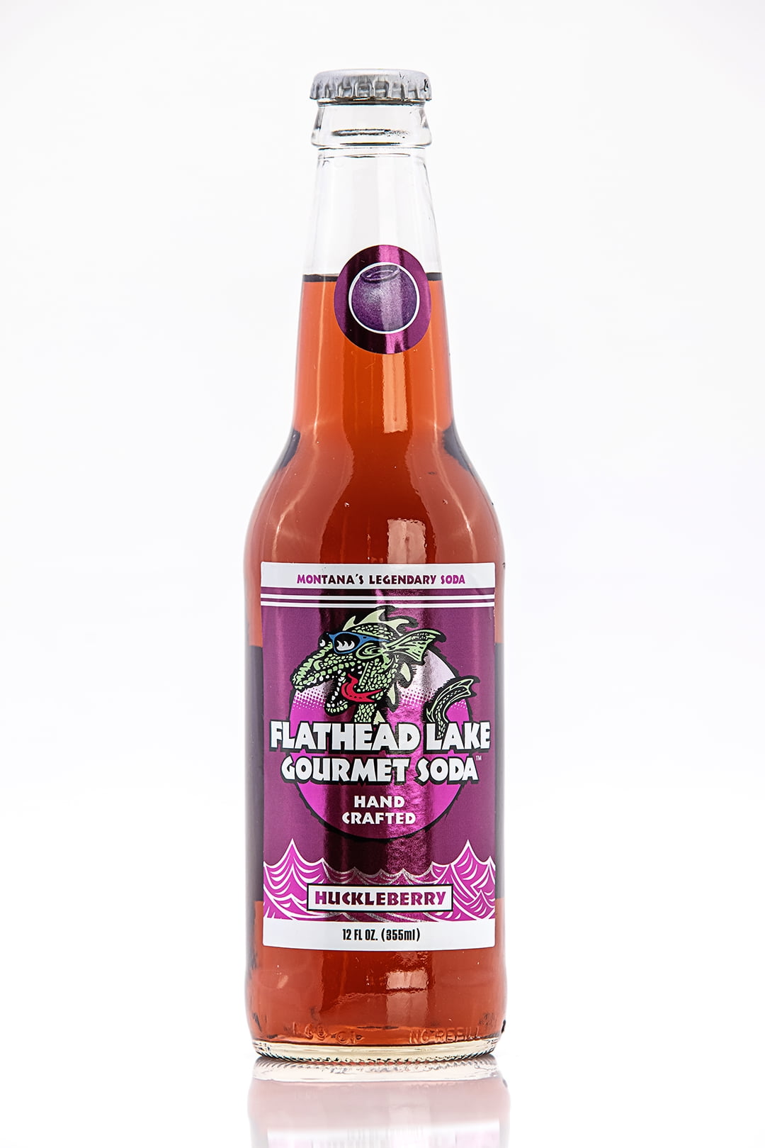 Flathead Lake Gourmet Soda (Huckleberry) 12 Pack - 12oz Bottle ...