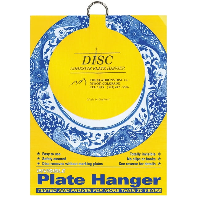 Flatiron Disc Invisible Plate Hanger 4", For Plates Up To 12" (300mm ...