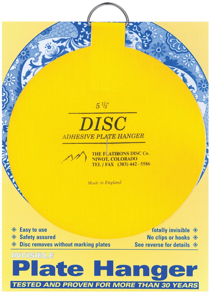 Flatiron Disc Invisible Plate Hanger 5.5", For Plates Up To 6.5 Lbs In ...