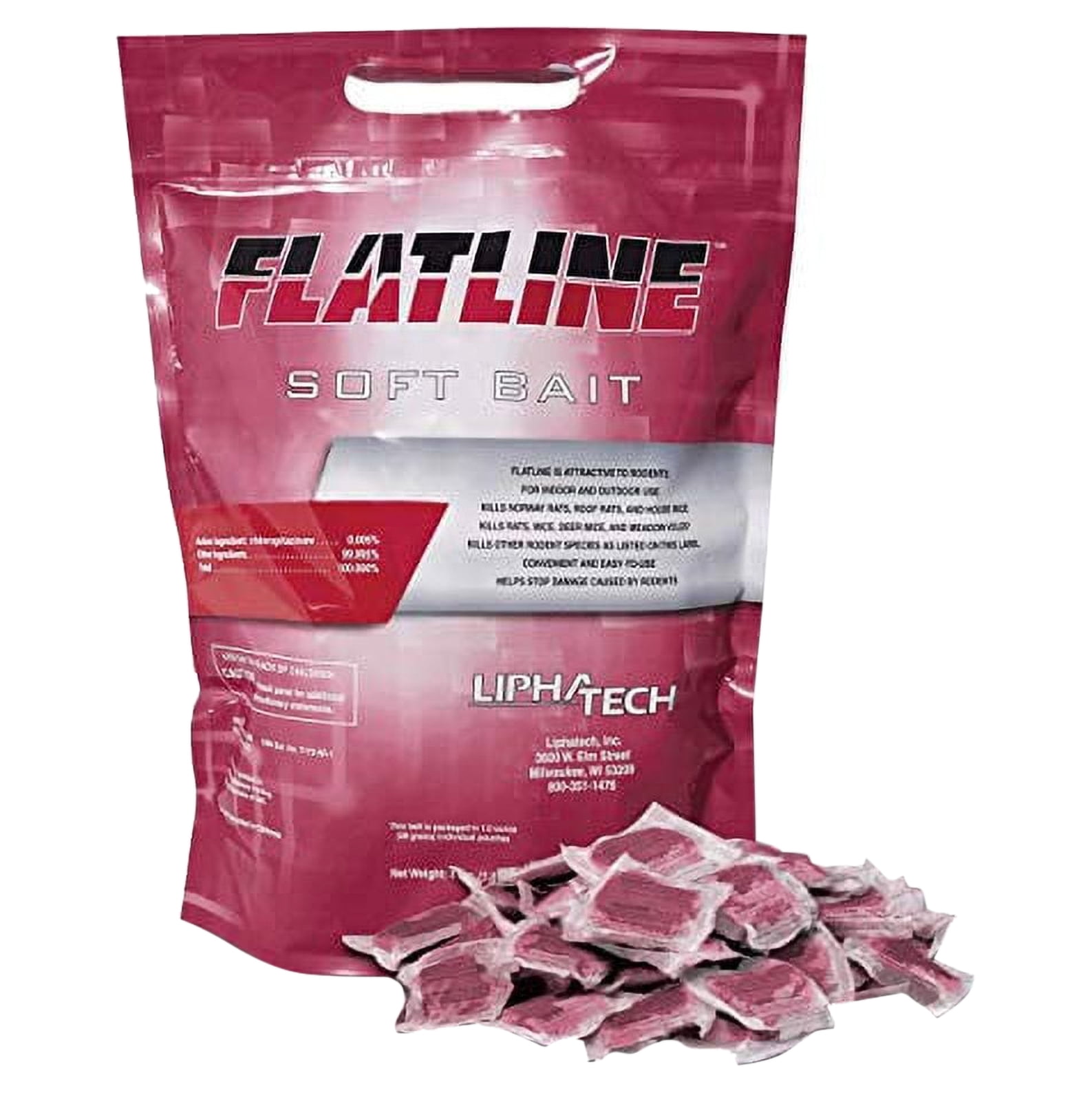 Liphatech Flatline Rodent Killing Soft Bait Rodenticide - 4 lb Bag - Walmart.com