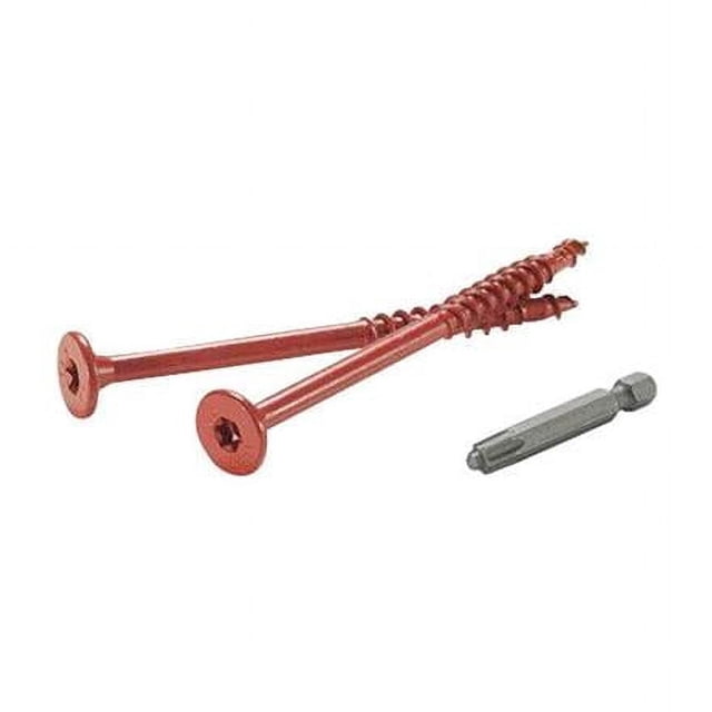 Flatlok No. 14 x 3.5 in. No.40 Torx ttap Flat Head Epoxy Carbon Steel ...