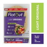 Flatout Healthy Light Original Flatbread Wraps for Sandwich, 8 ...