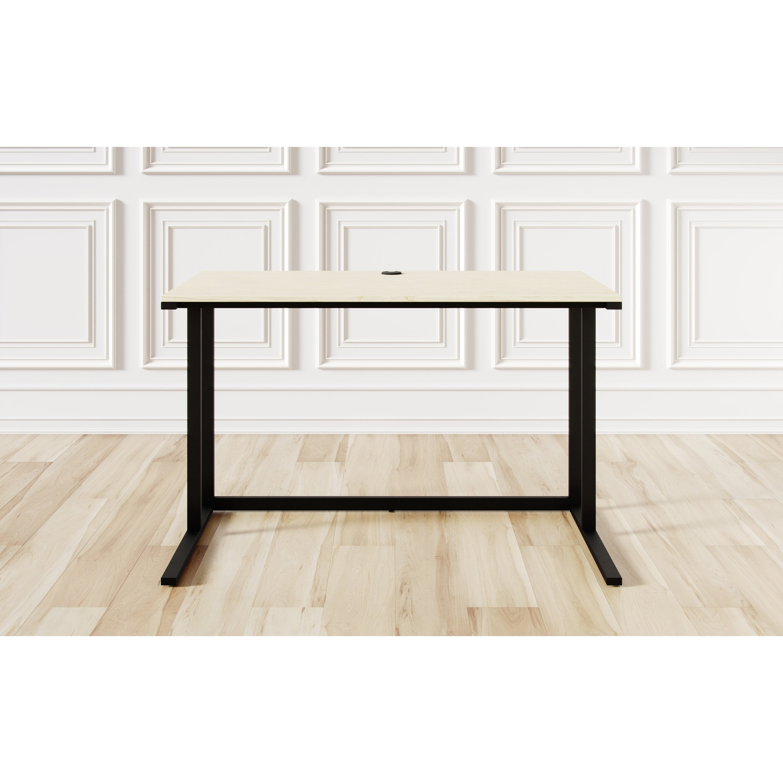 Flats & Castles Logan 48" Wood Writing Desk with Cable Management in ...