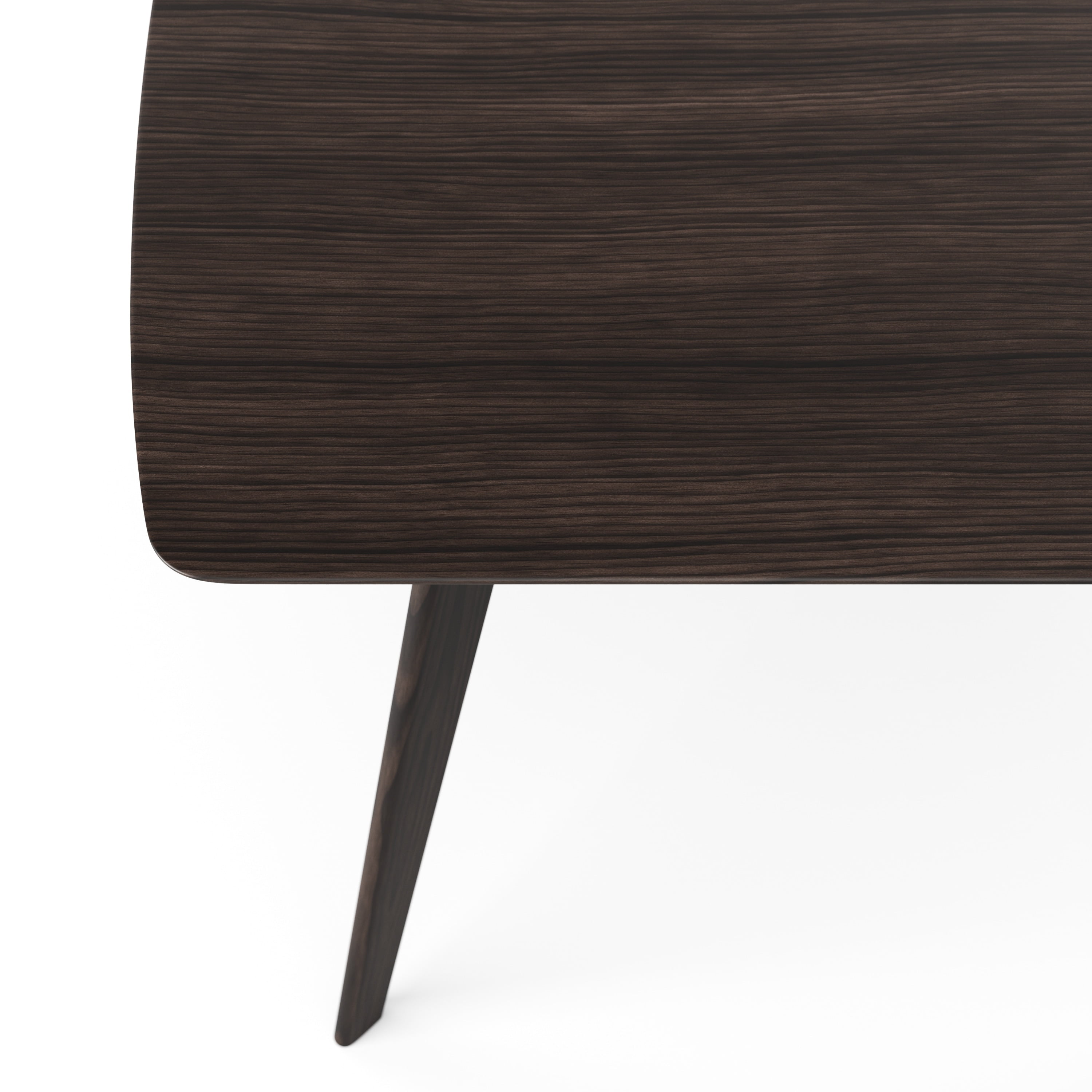 Flats & Castles Wesley 36" Square Wood Dining Table in Charcoal Walnut ...