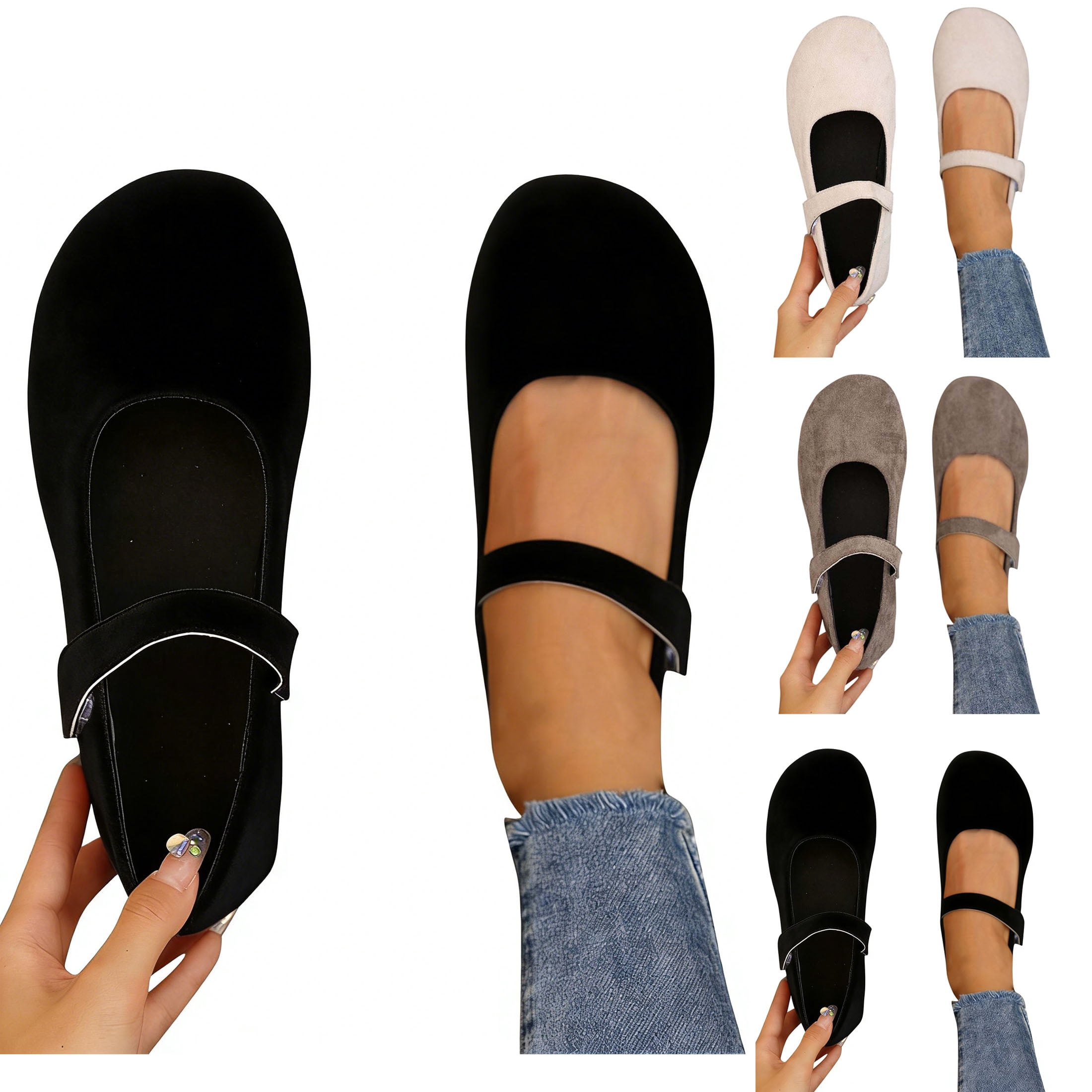 Flats Shoes for Women Fashion Casual Versatile Mary Vacation Summer ...