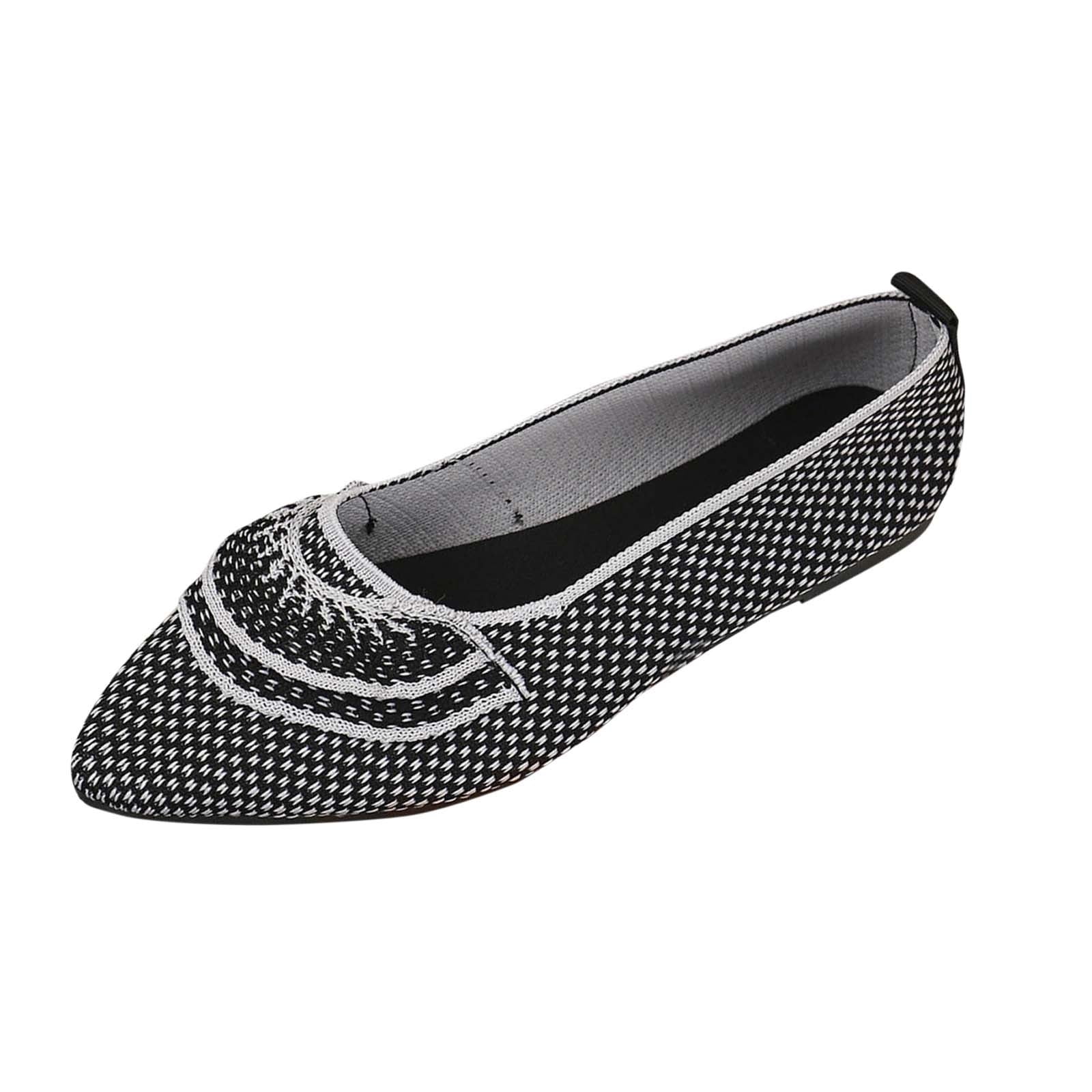 Flats for Women Comfortable Pointed Toe Flats Shoes Classic Brief Style ...