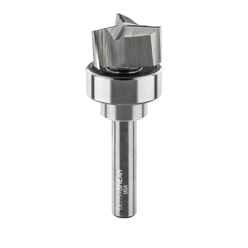 Flattening Router Bit, /4SH, 3/4CD, 3FL Carbide Compact Spoilboard Bit ...