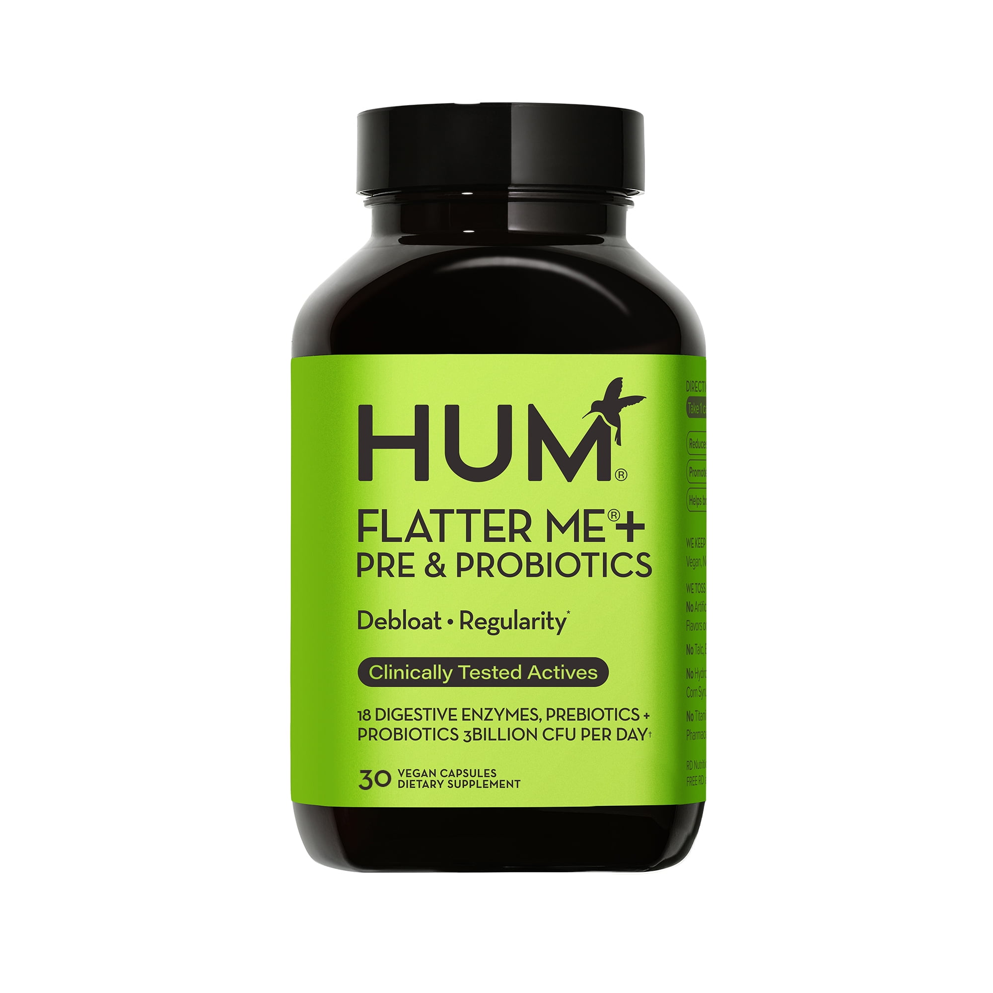 Flatter Me® Plus, Digestive Enzymes for Fast Bloating Relief + Pre and Probiotics for Regularity ...