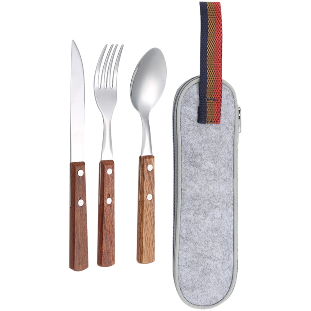 KAKOWELY Portable Utensil Set Stainless Steel 1 Set 8.0X1.0X0.3In ...