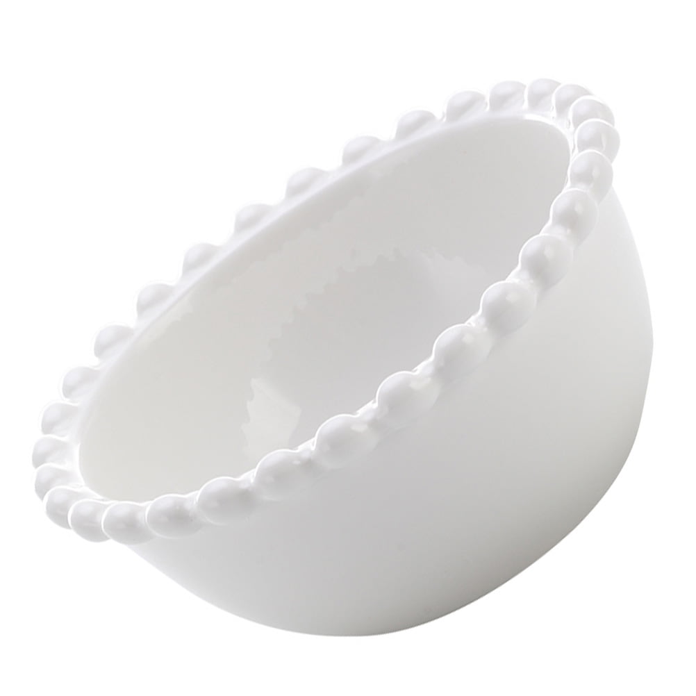 Flatware Ceramic Mixing Bowl Pearl Plate Fruit Serving Tableware ...