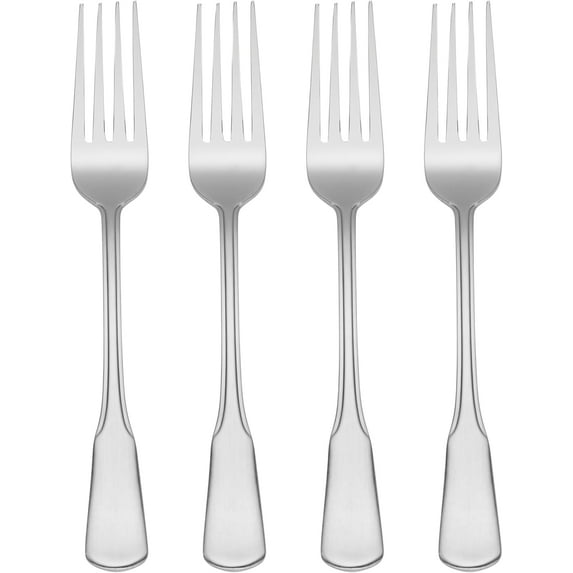 Flatware Colonial Boston Dinner Forks, Set of 4,Silver - Walmart.com