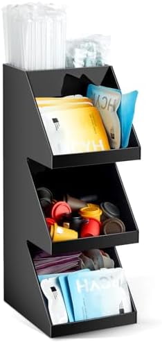 Flatware and Condiment Organizer 7.28 x 5.91 x 15.55 Inch 3 Tier ...