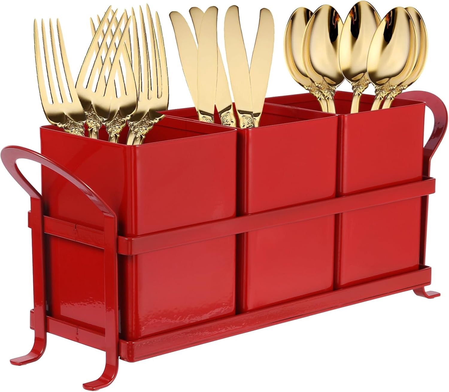 Flatware Cutlery Kitchen Utensil & Silverware Caddy Organizer Bin ...