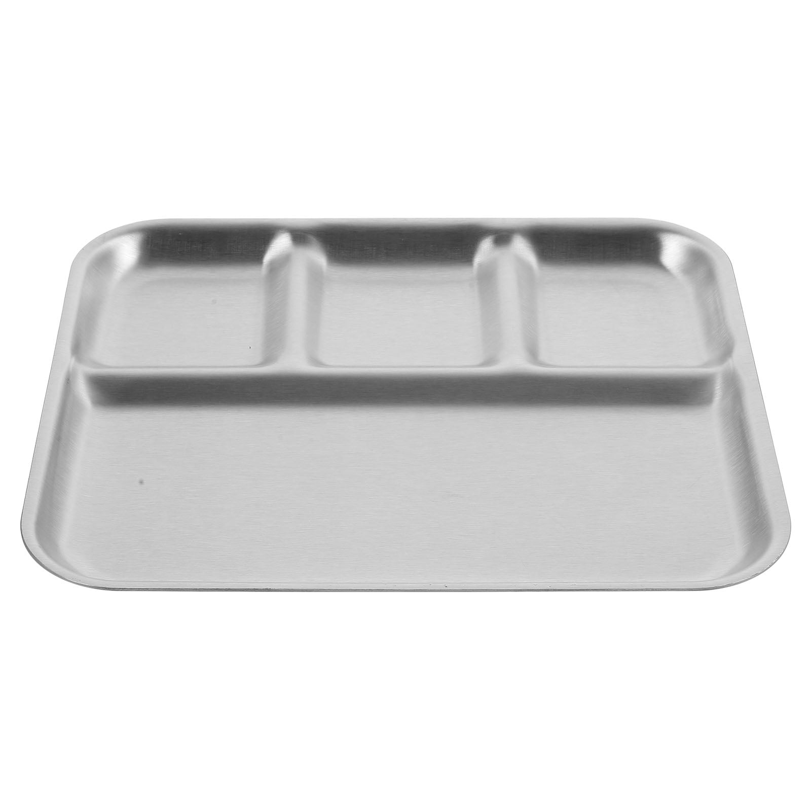 Flatware Food Tray Stainless Steel Trays Divided Plates for Adults ...