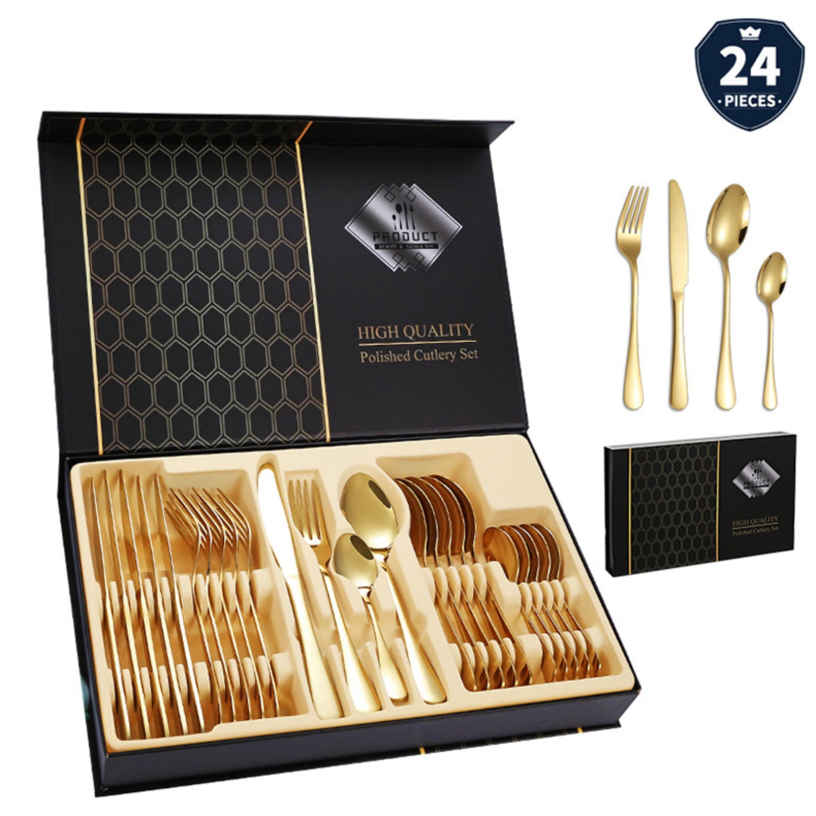 Flatware Gift for Housewarming Neighbor Cutlery Gift Set, Kitchen ...