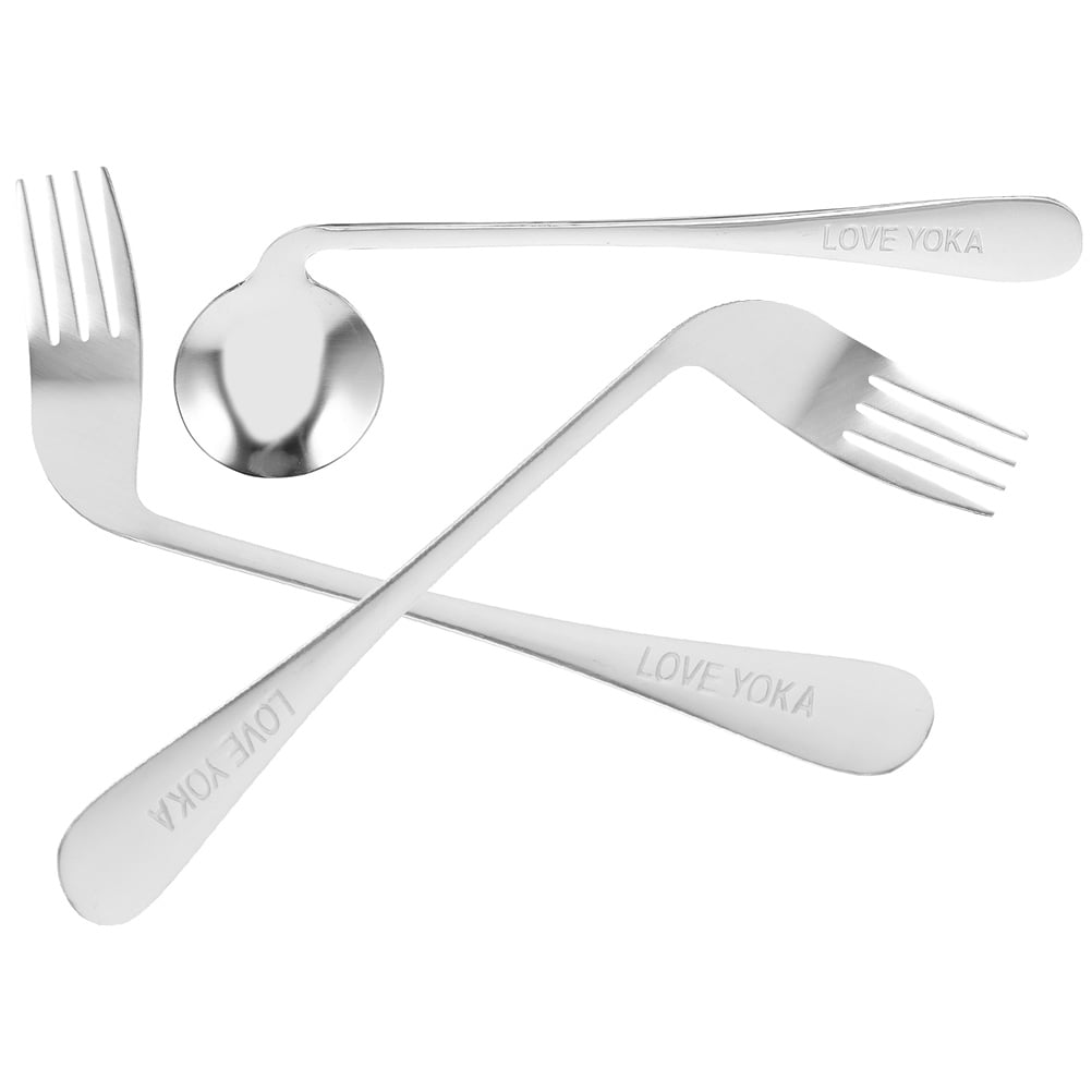 Flatware Silverware Parkinsons Eating Utensils Angled Feeding Spoon Arc ...