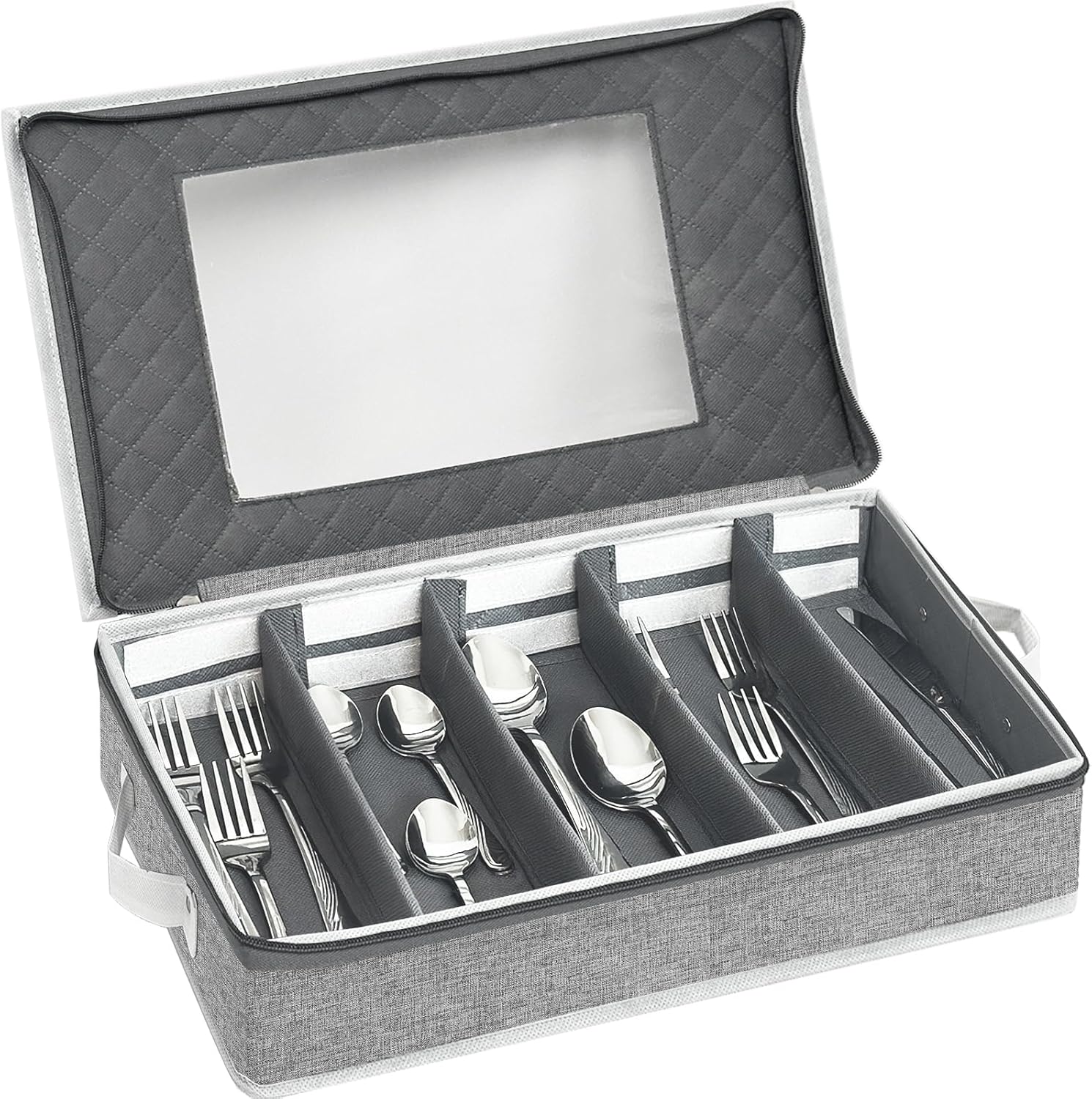 Flatware Storage Case Box, Silverware Organizer, Tableware Cutlery ...