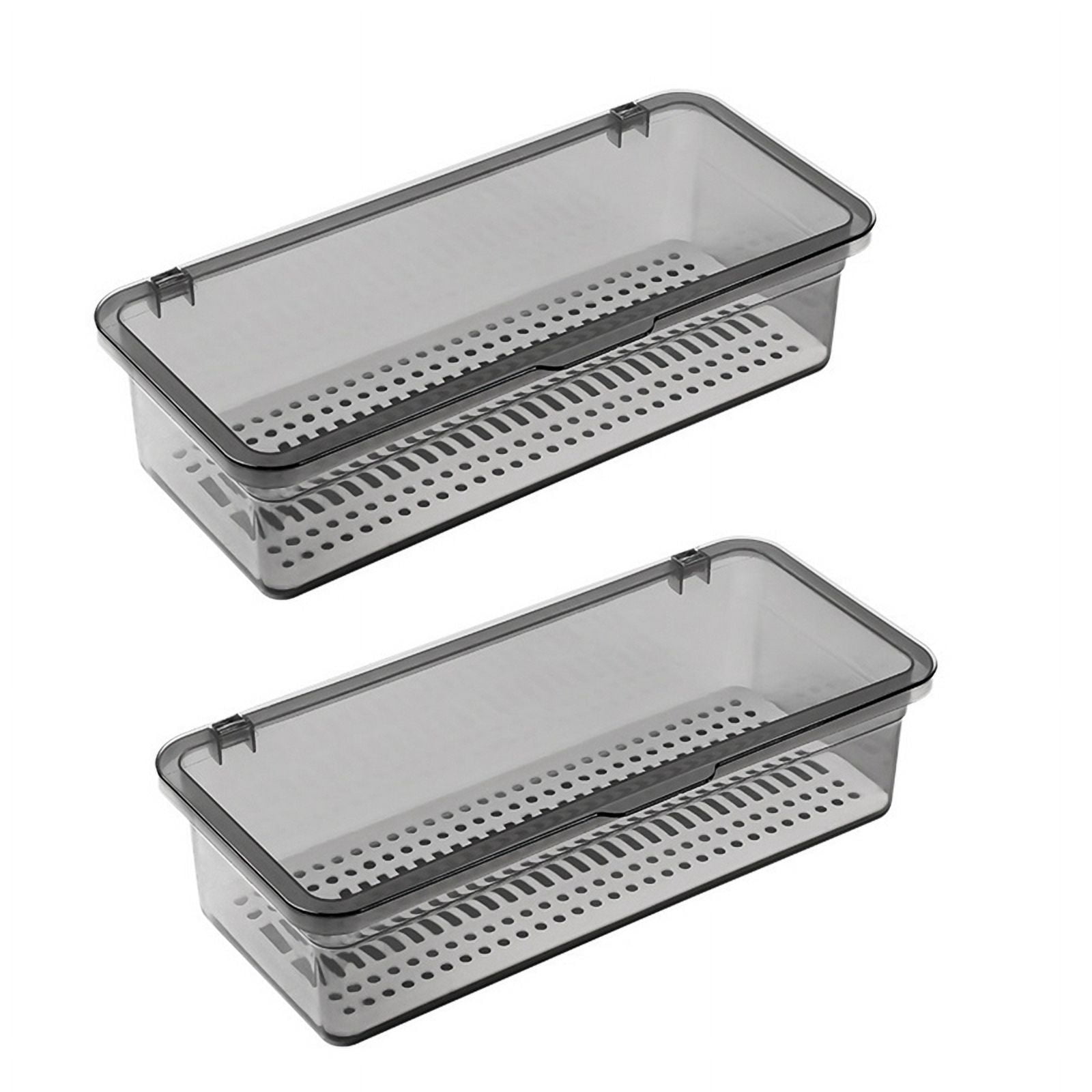 Flatware Tray with Lid,Utensil Storage with Lid Plastic Cutlery Tray ...