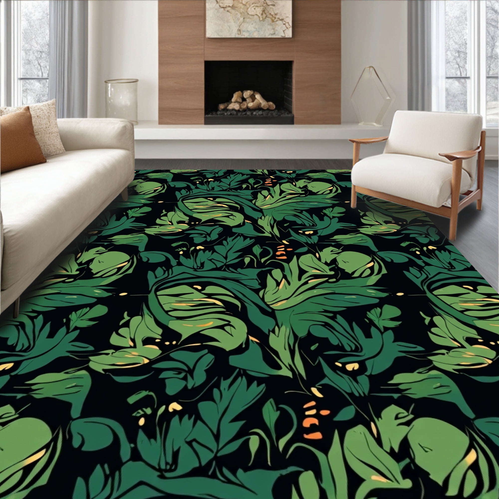 Flatwoven High Traffic Area Rug, Abstract Animal Inspired Combining ...