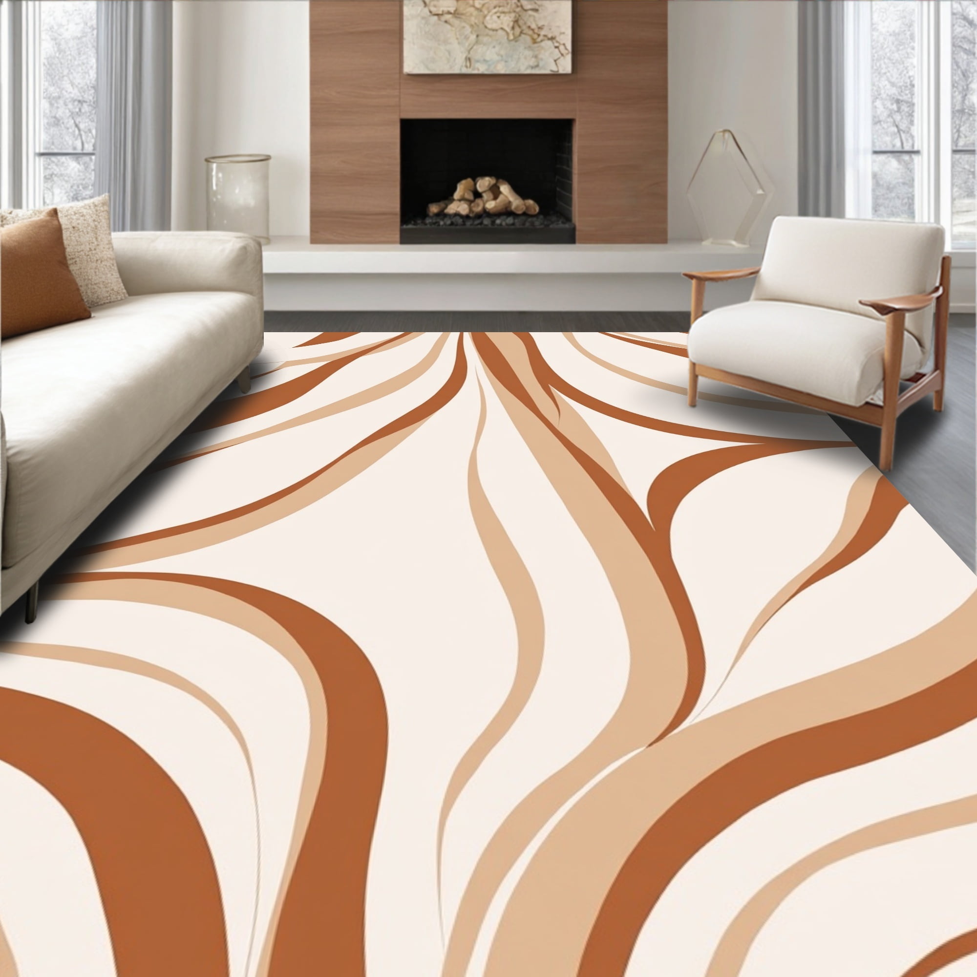 Flatwoven High Traffic Area Rug, Abstract Animal Inspired Design ...