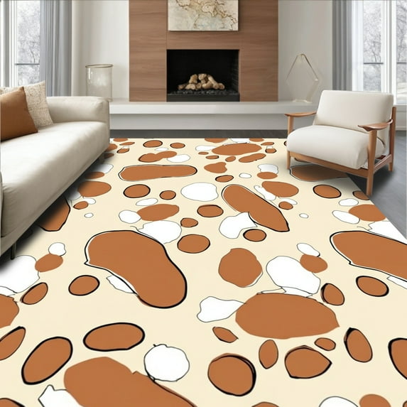 Flatwoven High Traffic Area Rug, Abstract Animal Inspired Design ...
