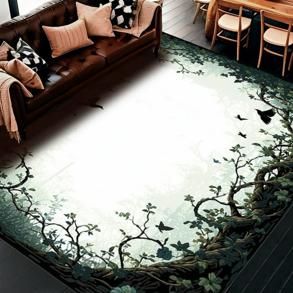 Flatwoven High Traffic Area Rug, Abstract Animal Inspired Design with ...