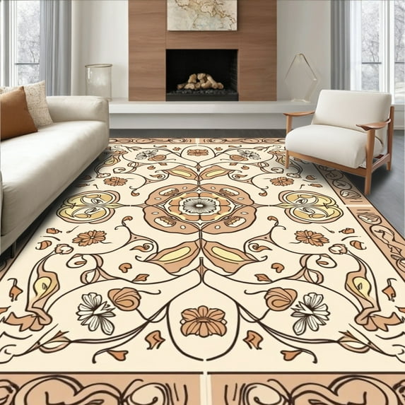Flatwoven High Traffic Area Rug, Abstract Animal Inspired Design with ...