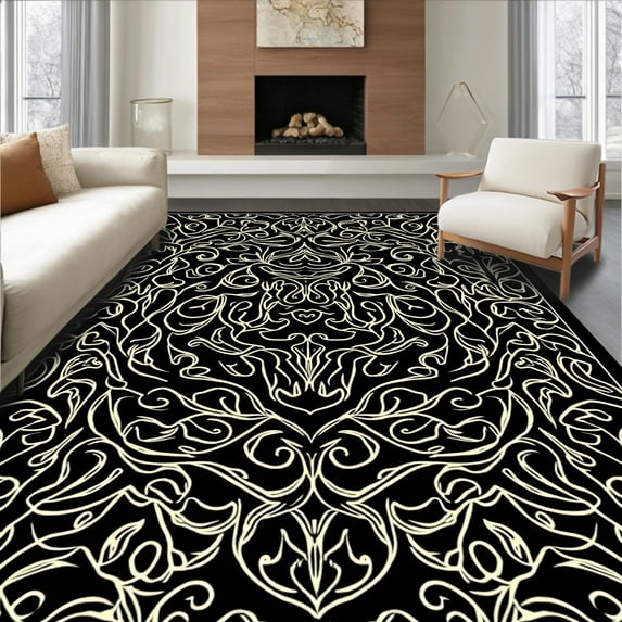 Flatwoven High Traffic Area Rug, Abstract Animal Inspired Design with ...