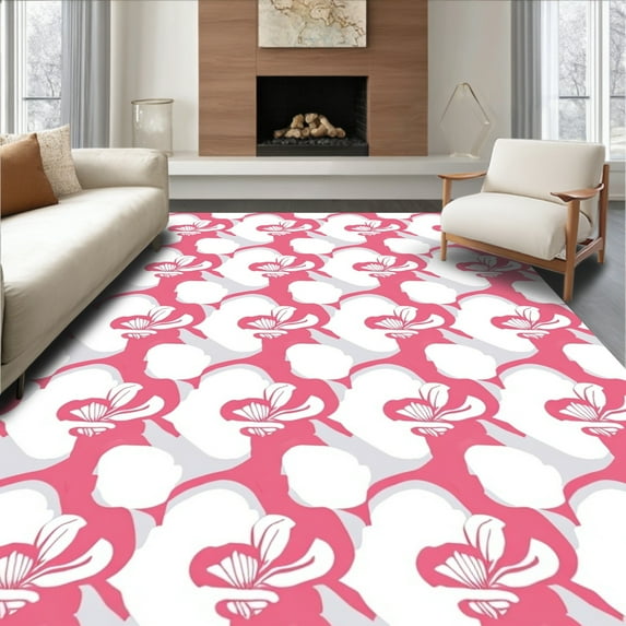 Flatwoven High Traffic Area Rug, Abstract Marine Interlocking Wave ...