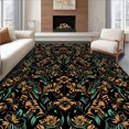 Flatwoven High Traffic Area Rug, Abstract Mosaic Motif with Dynamic ...