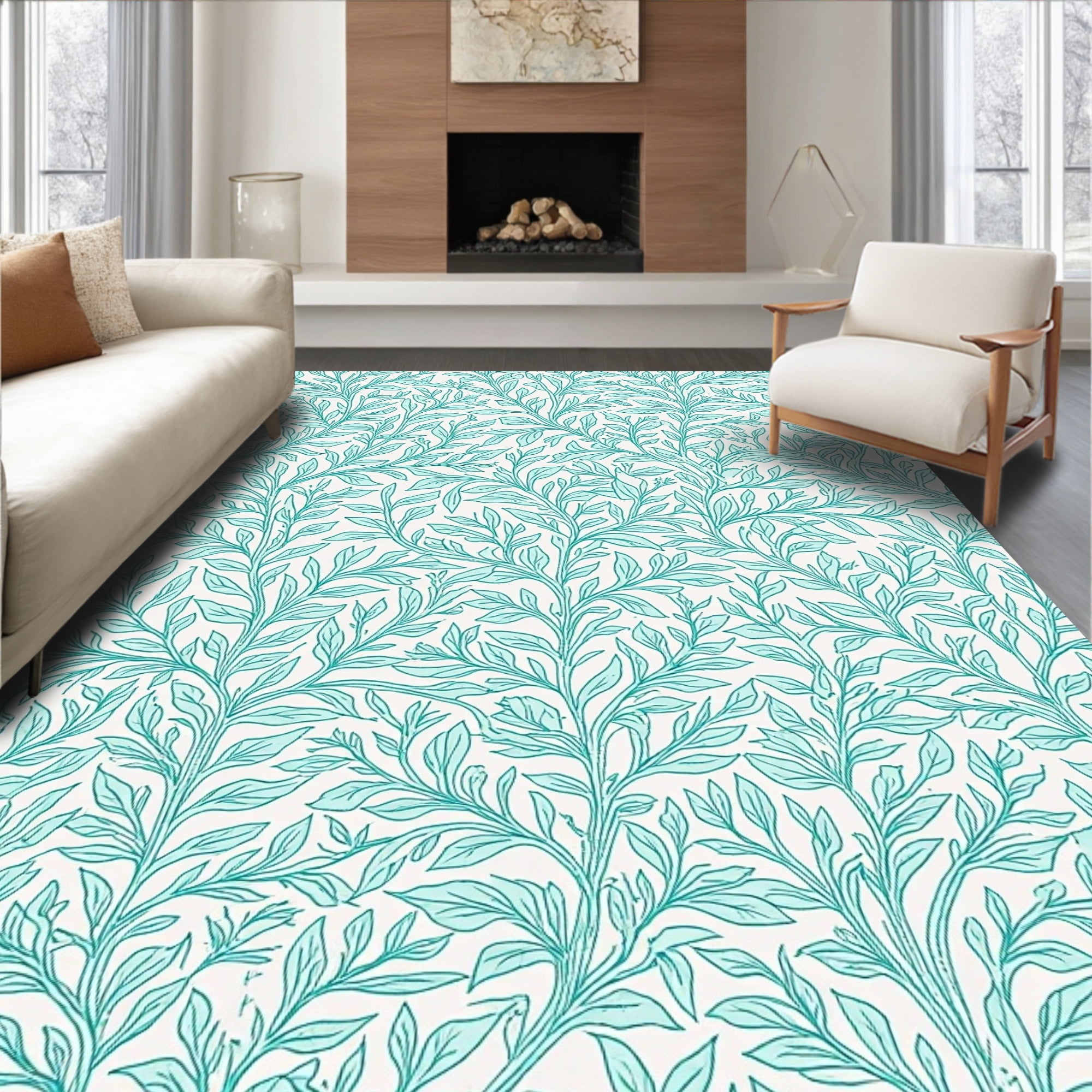 Flatwoven High Traffic Area Rug, Artisan Inspired Rabbit with ...