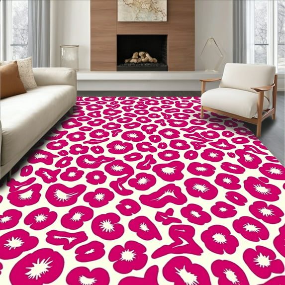 Flatwoven High Traffic Area Rug, Artistic Safari Theme with Striking ...