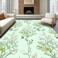 Flatwoven High Traffic Area Rug, Botanical Garden Wonderland Artistic ...