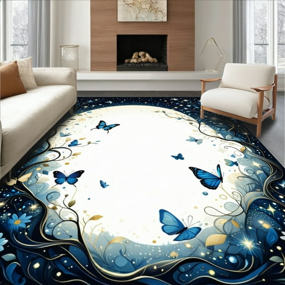 ODIKA 2'x3' Machine Washable Non-Slip Area Rug, Celestial Web Of Stars ...