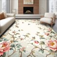 Flatwoven High Traffic Area Rug, Chateau Garden Vinework with ...
