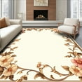 Flatwoven High Traffic Area Rug, Chateau Laurel Wreath Design Featuring ...