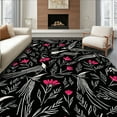 Flatwoven High Traffic Area Rug, Chic Abstract Animal with a Gothic ...