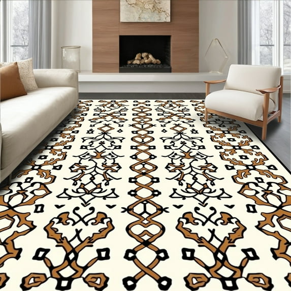Flatwoven High Traffic Area Rug, Classic Diamond Lattice Design with ...