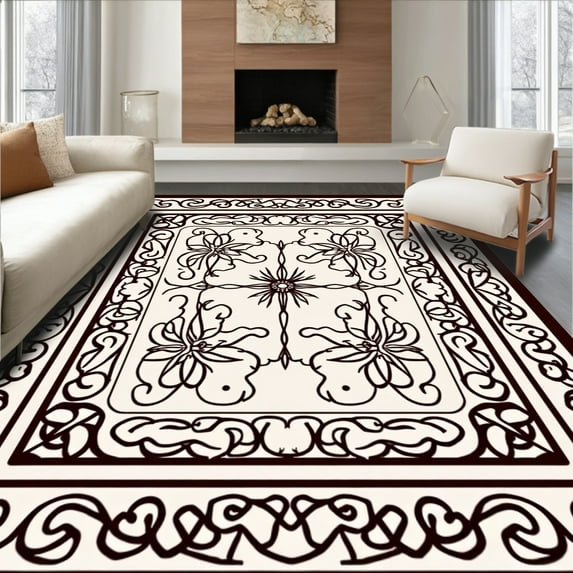 Flatwoven High Traffic Area Rug, Classic Western Star Interlocking ...