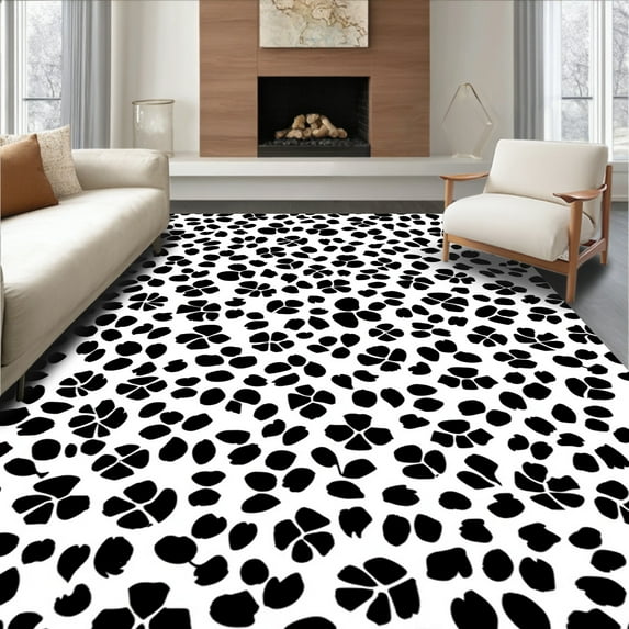 Flatwoven High Traffic Area Rug, Contemporary Abstract Animal Inspired ...